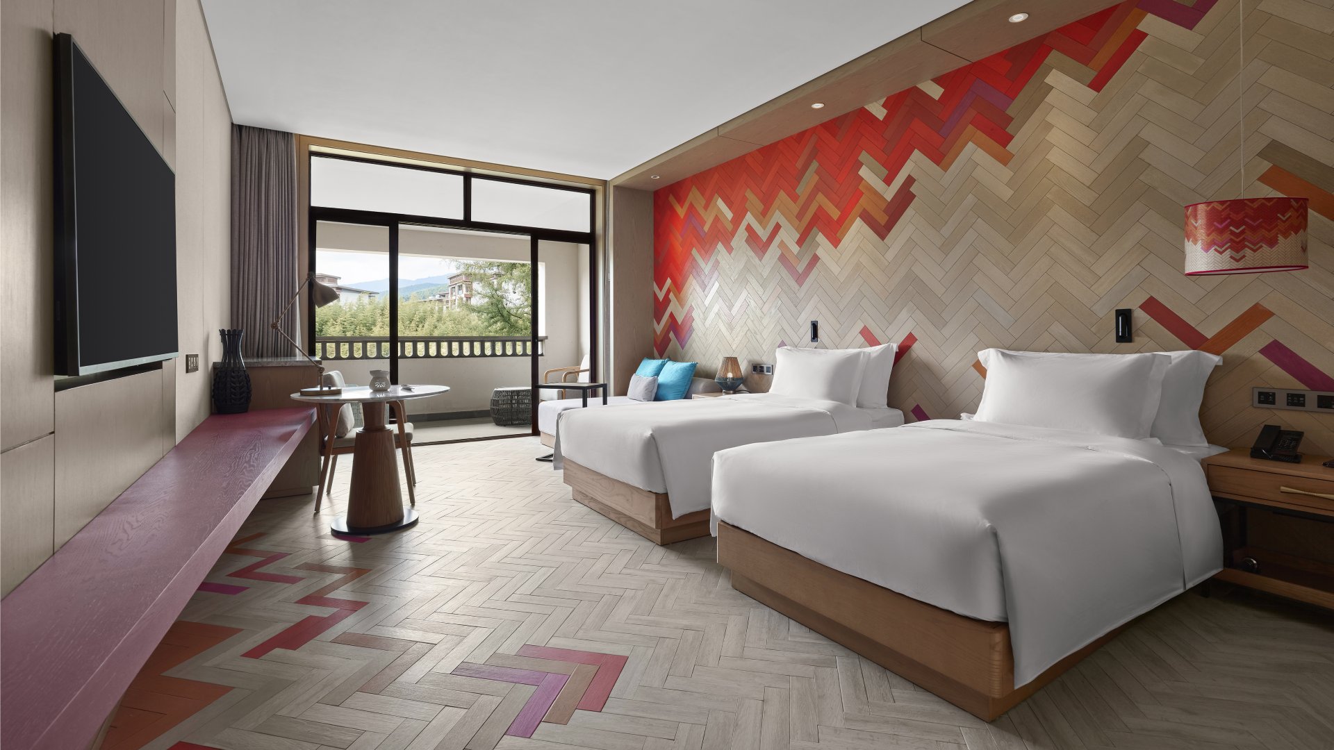 Valley View Hot Spring Room -Twin | Angsana Tengchong